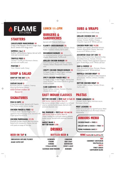 Lunch – Flame Kitchen